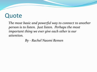 PPT on Listening. | PPTX