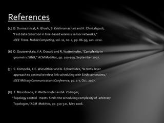 Ppt on low latency sinr based data gathering model in wireless sensor netwok | PPT