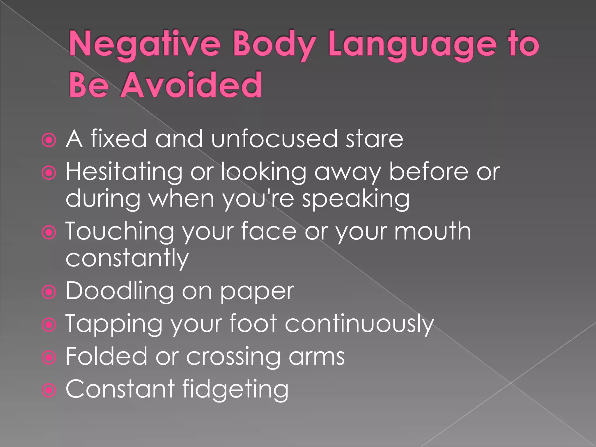 Essentials of Body Language | PPTX