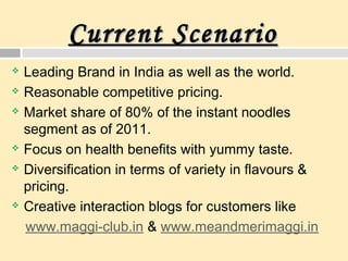 Ppt on maggi | PPT