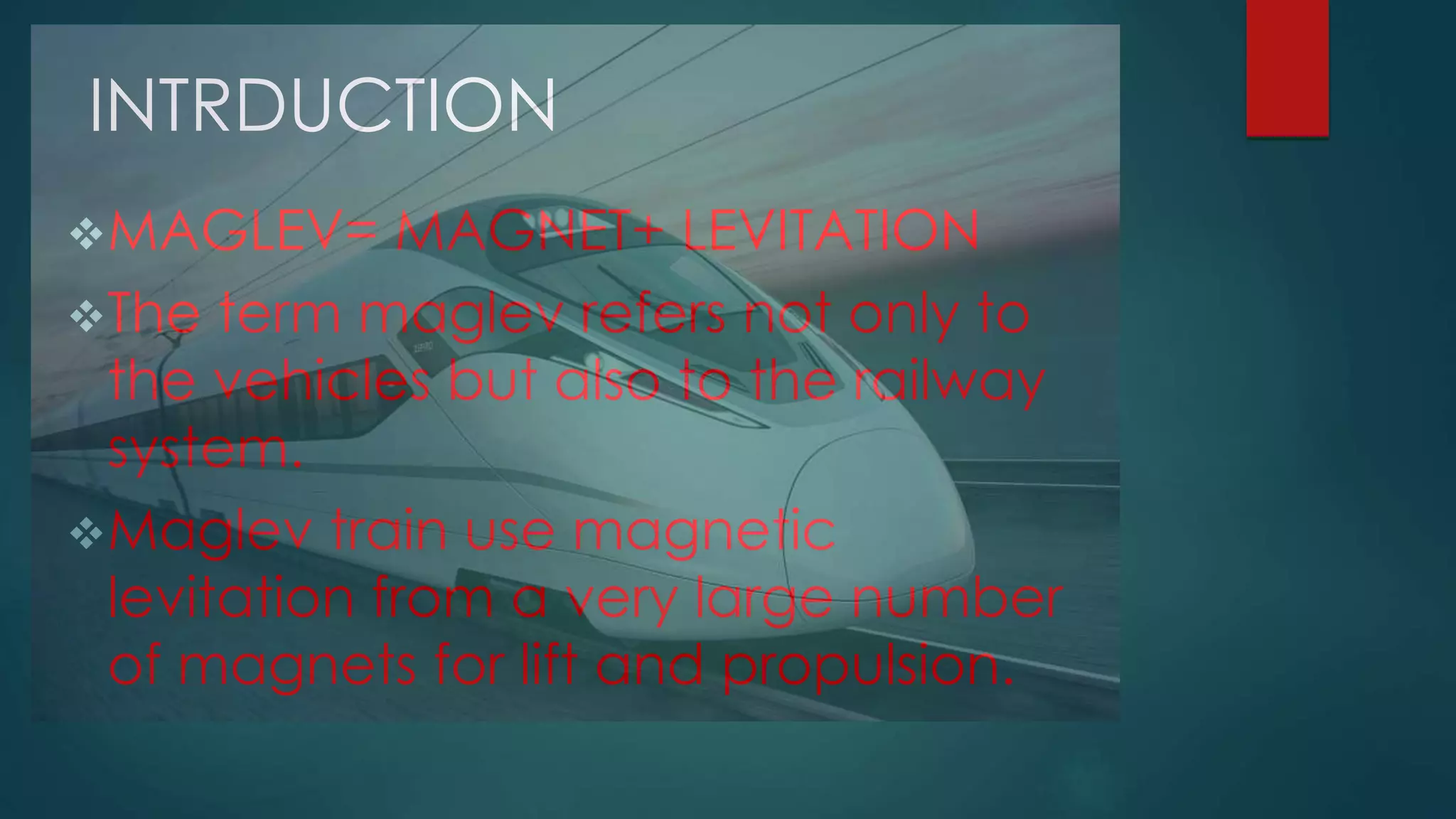 maglev train ppt | PPTX
