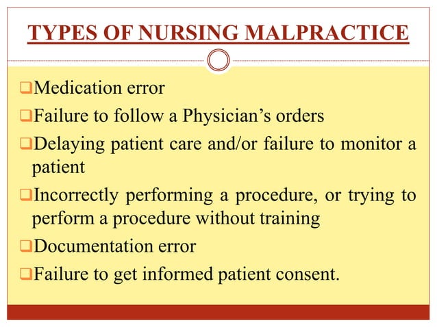 malpractice and negligence | PPTX