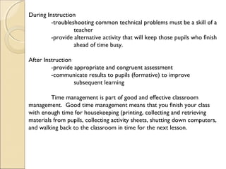 Ppt on managing it classrooms | PPT