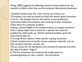 Ppt on managing it classrooms | PPT