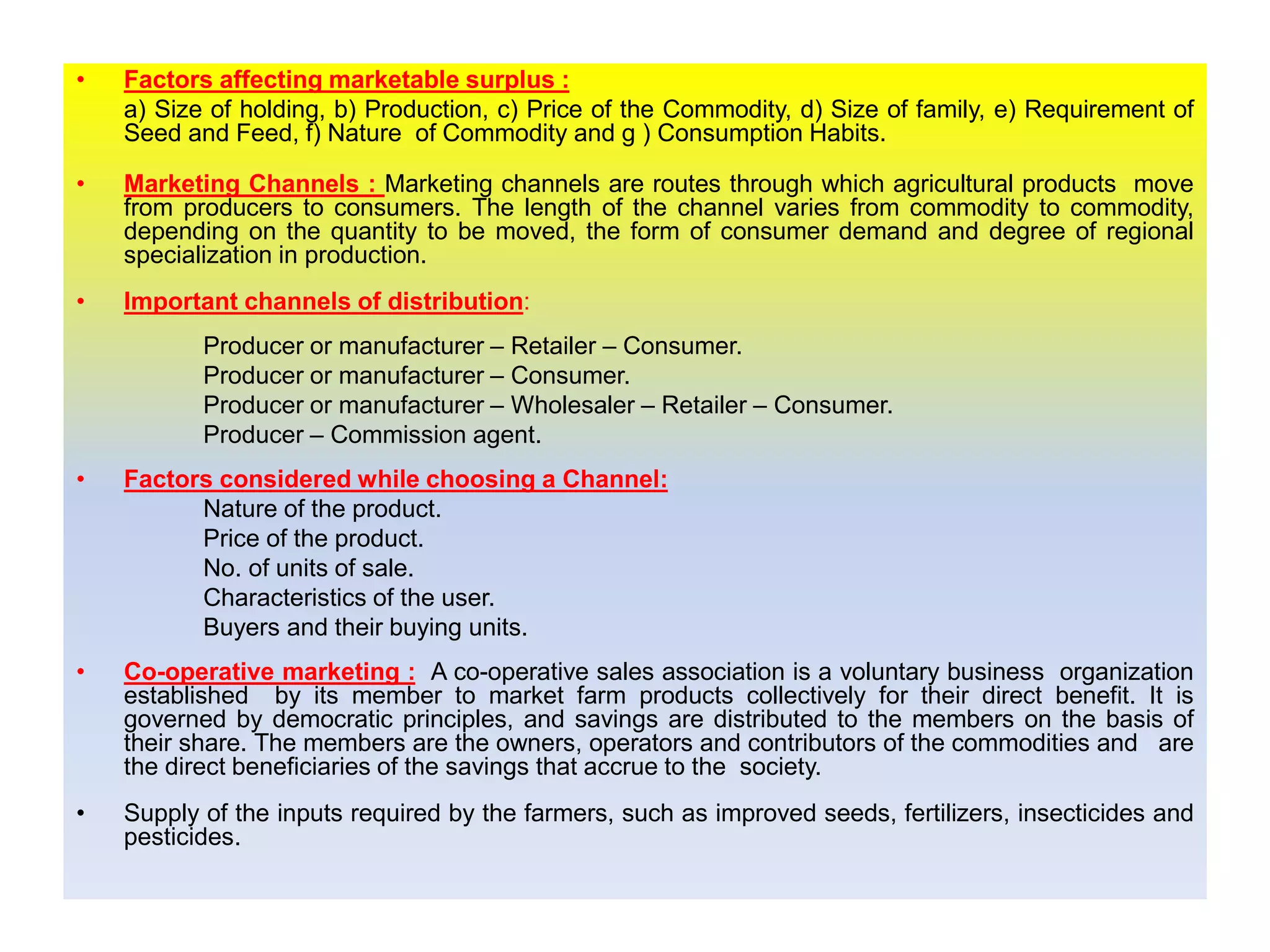 Agricultural Marketing, Trade and Prices - By Sonu Jain | PPTX