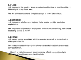 Marketing of education service | PPTX