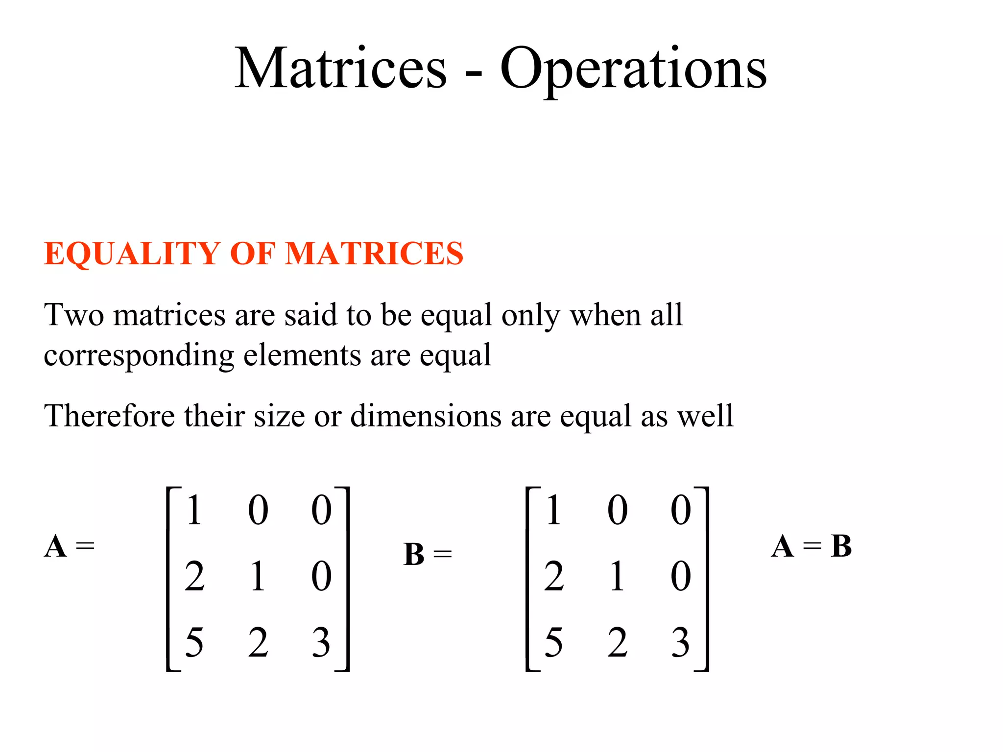 Ppt on matrices and Determinants | PPT