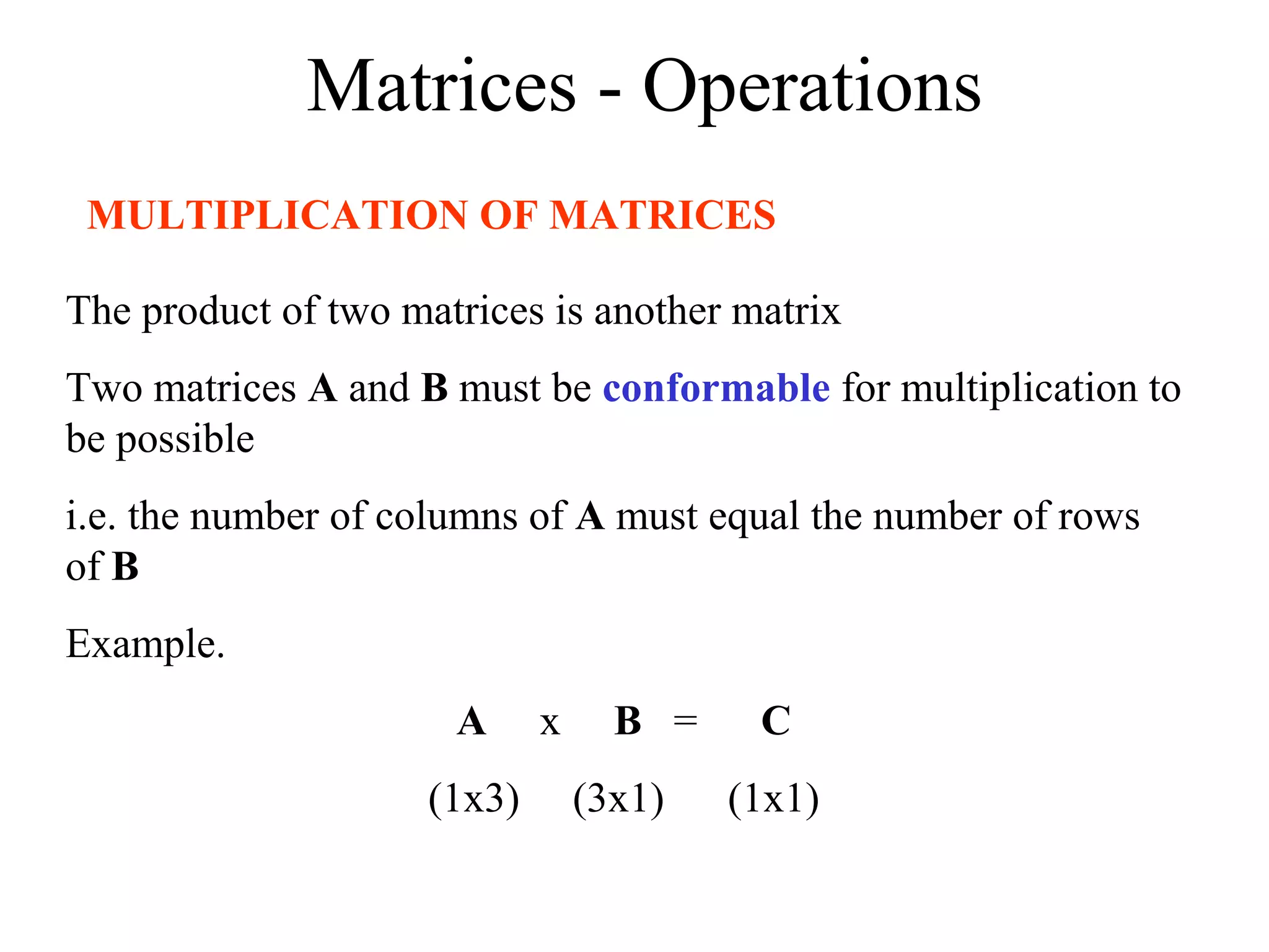 Ppt on matrices and Determinants | PPT