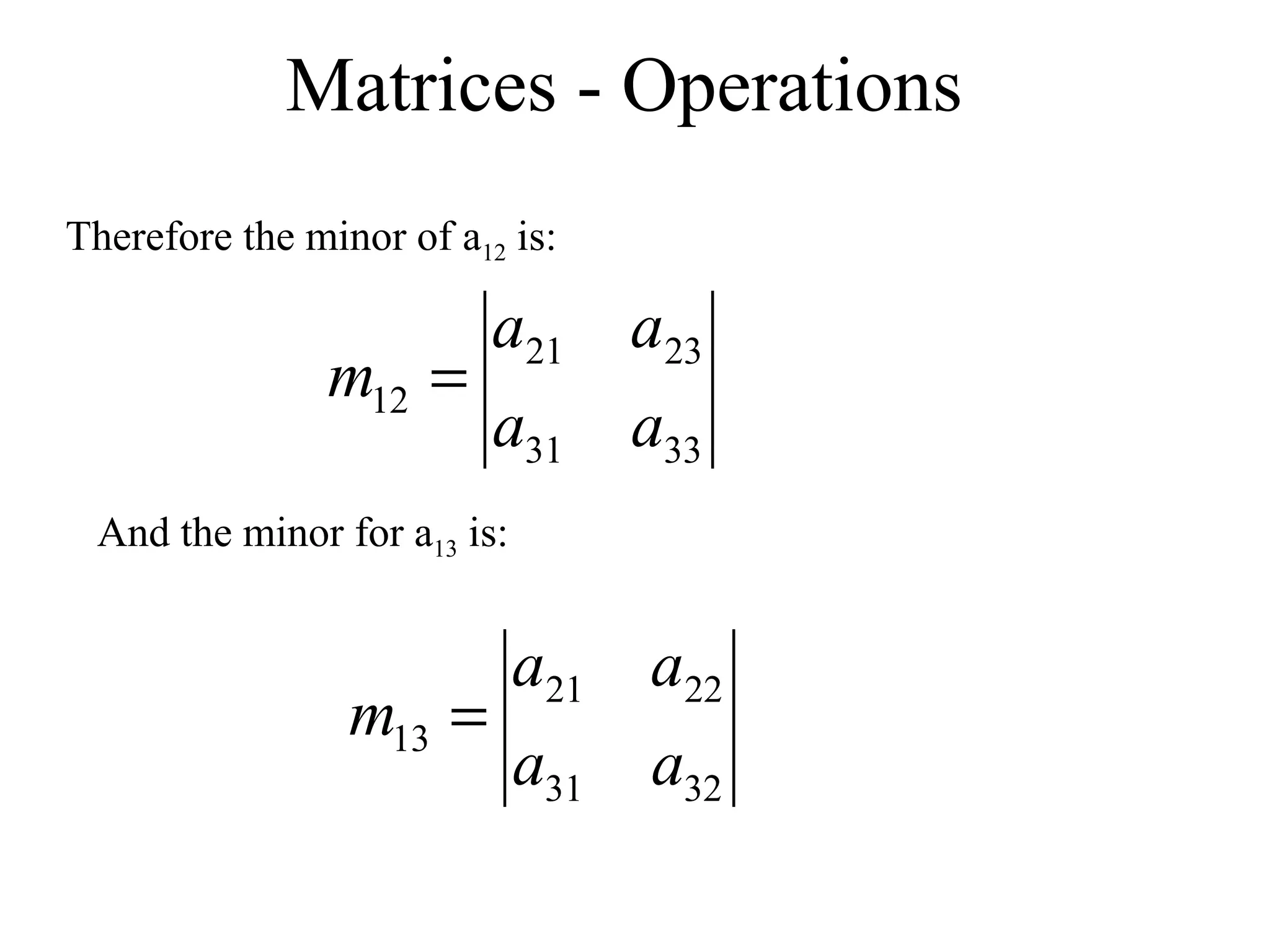 Ppt on matrices and Determinants | PPT