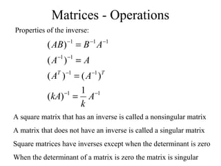 Ppt on matrices and Determinants | PPT