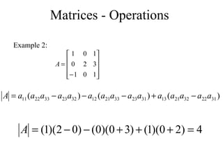 Ppt on matrices and Determinants | PPT