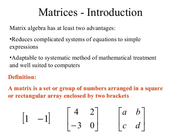 Ppt on matrices and Determinants