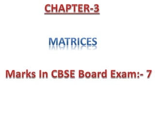 Ppt on matrices | PPT