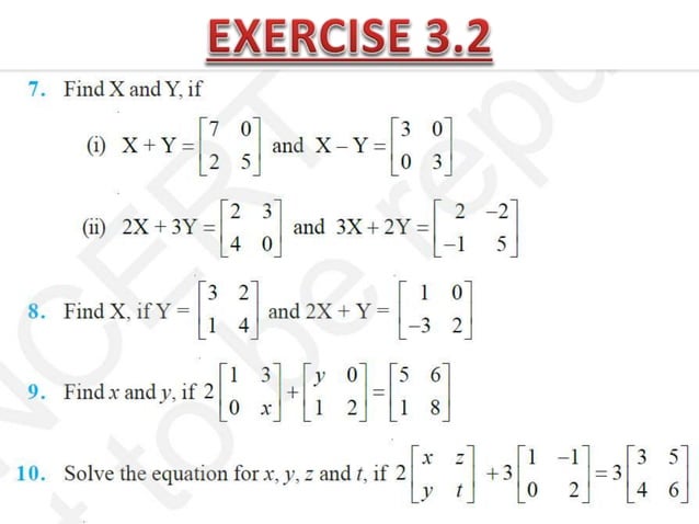Ppt on matrices | PPT