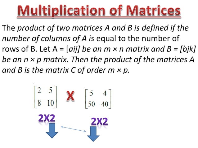Ppt on matrices | PPT