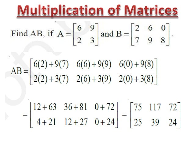 Ppt on matrices | PPT