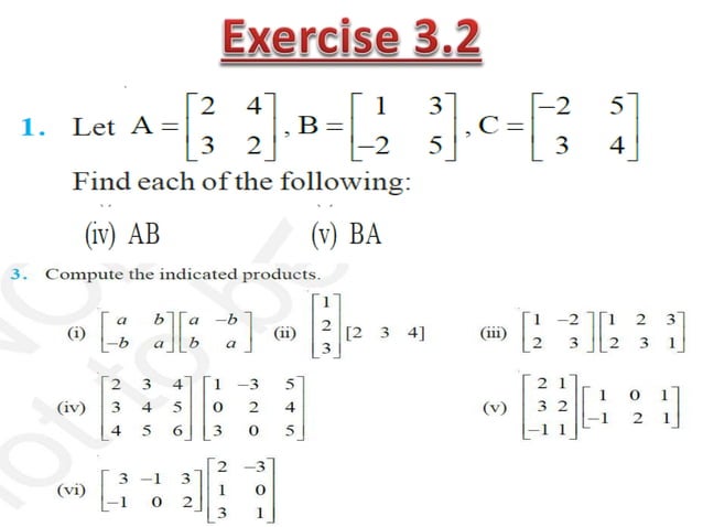 Ppt on matrices | PPT