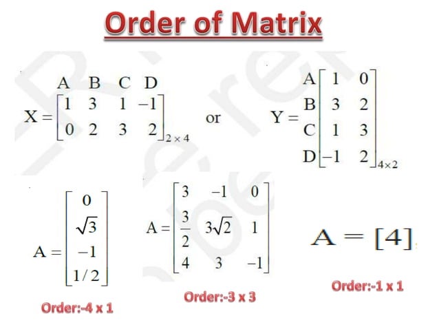 Ppt on matrices | PPT