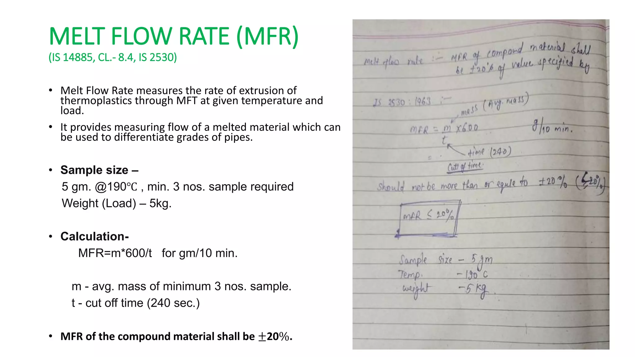 PPT on Mdpe inspection.pptx | Chemistry | Science