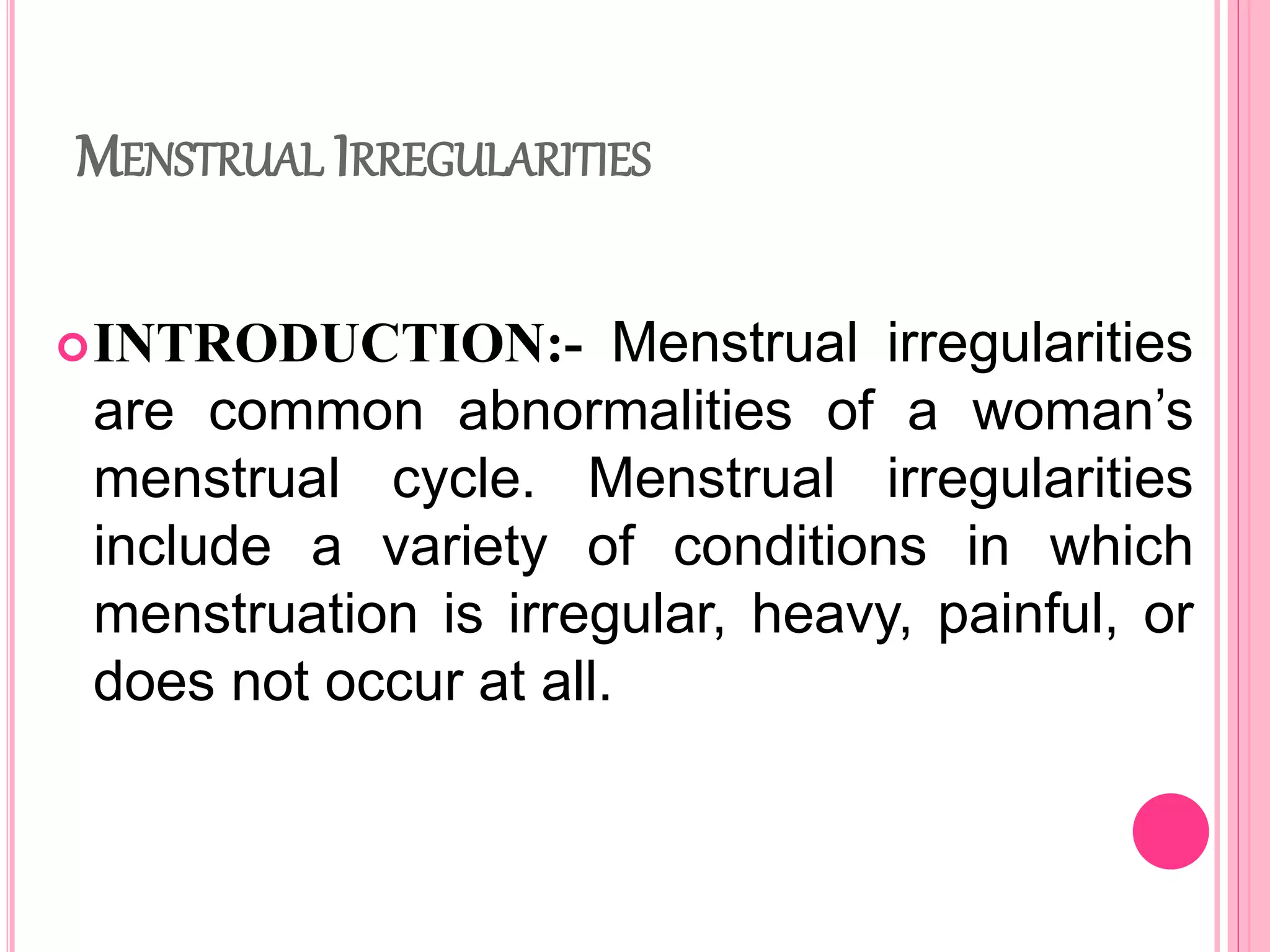 PPT on Menstrual irregularities (1).pptx