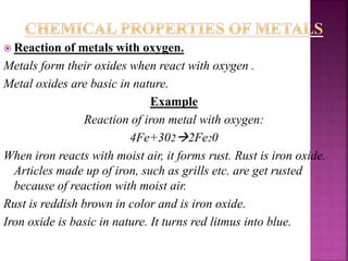 PowerPoint Presentation on Metals and Non Metals | PPTX