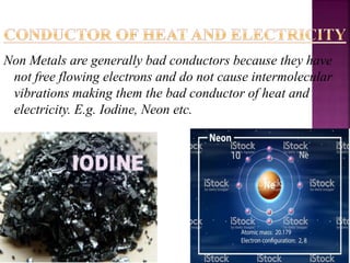 PowerPoint Presentation on Metals and Non Metals | PPTX