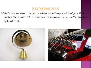 PowerPoint Presentation on Metals and Non Metals | PPTX