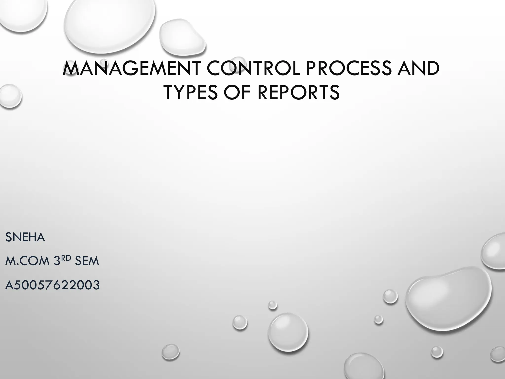 Presentation On Management Control And Information System Ppt