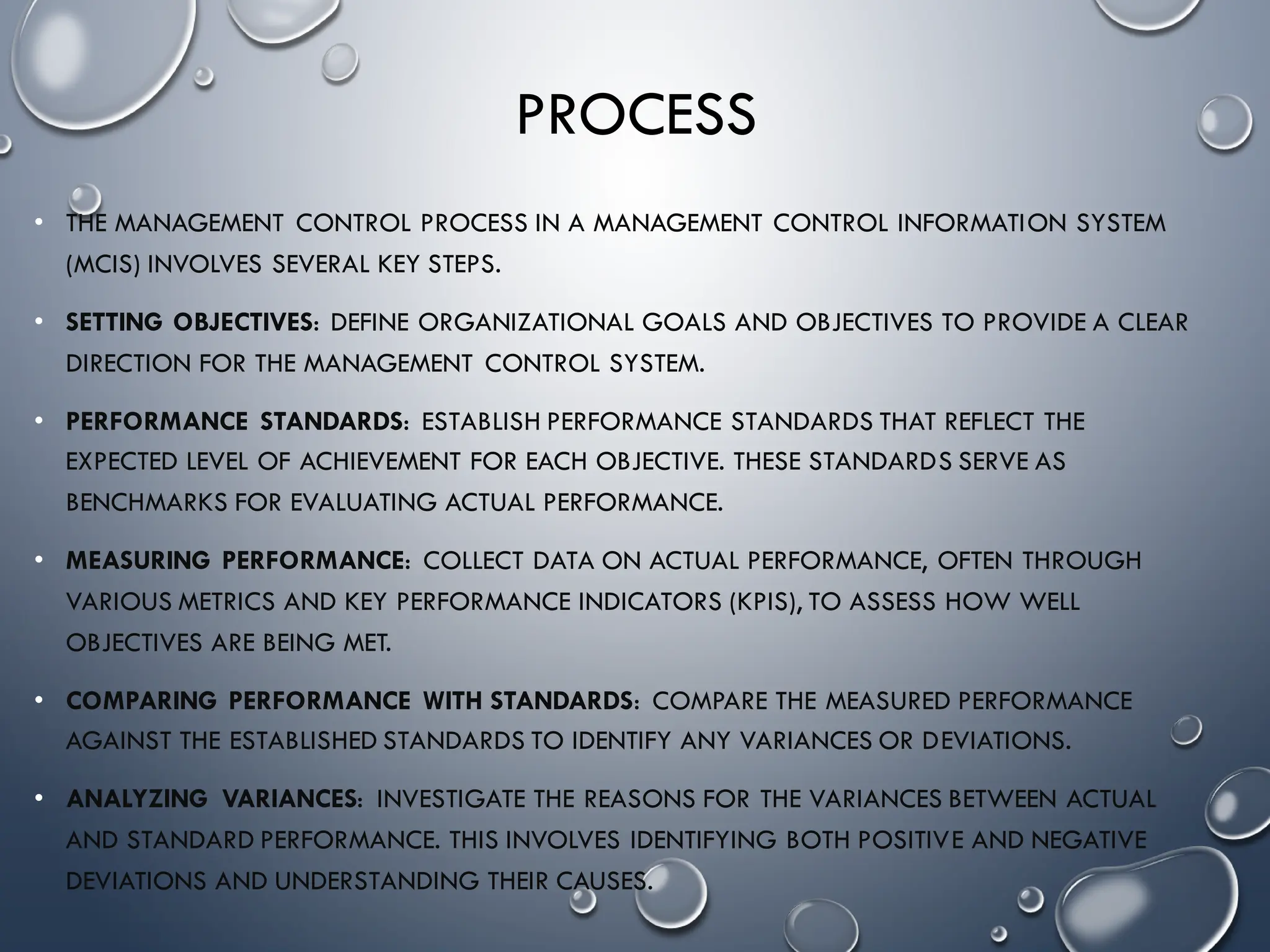 Presentation on management control and information system | PPT
