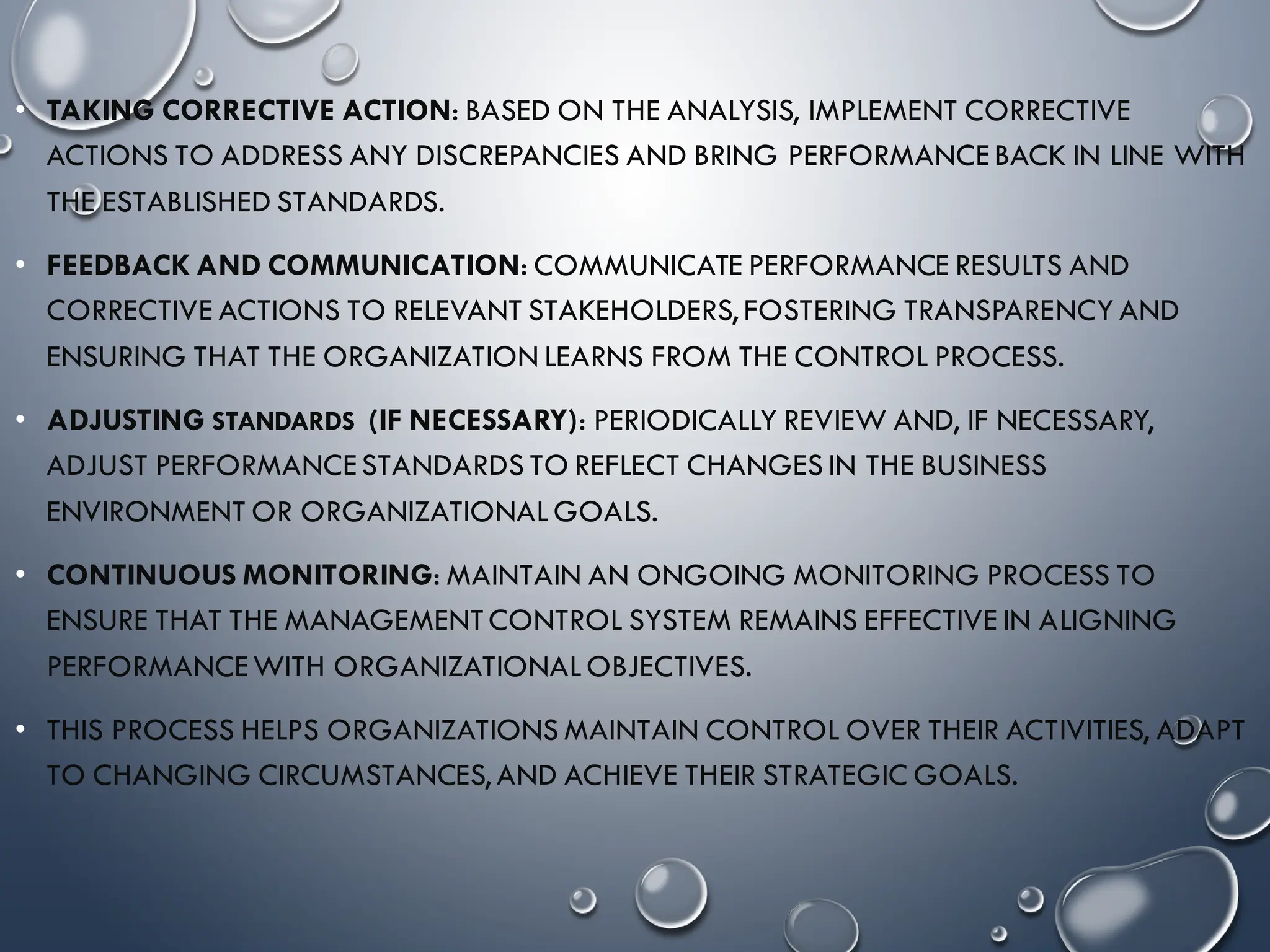 Presentation On Management Control And Information System Ppt