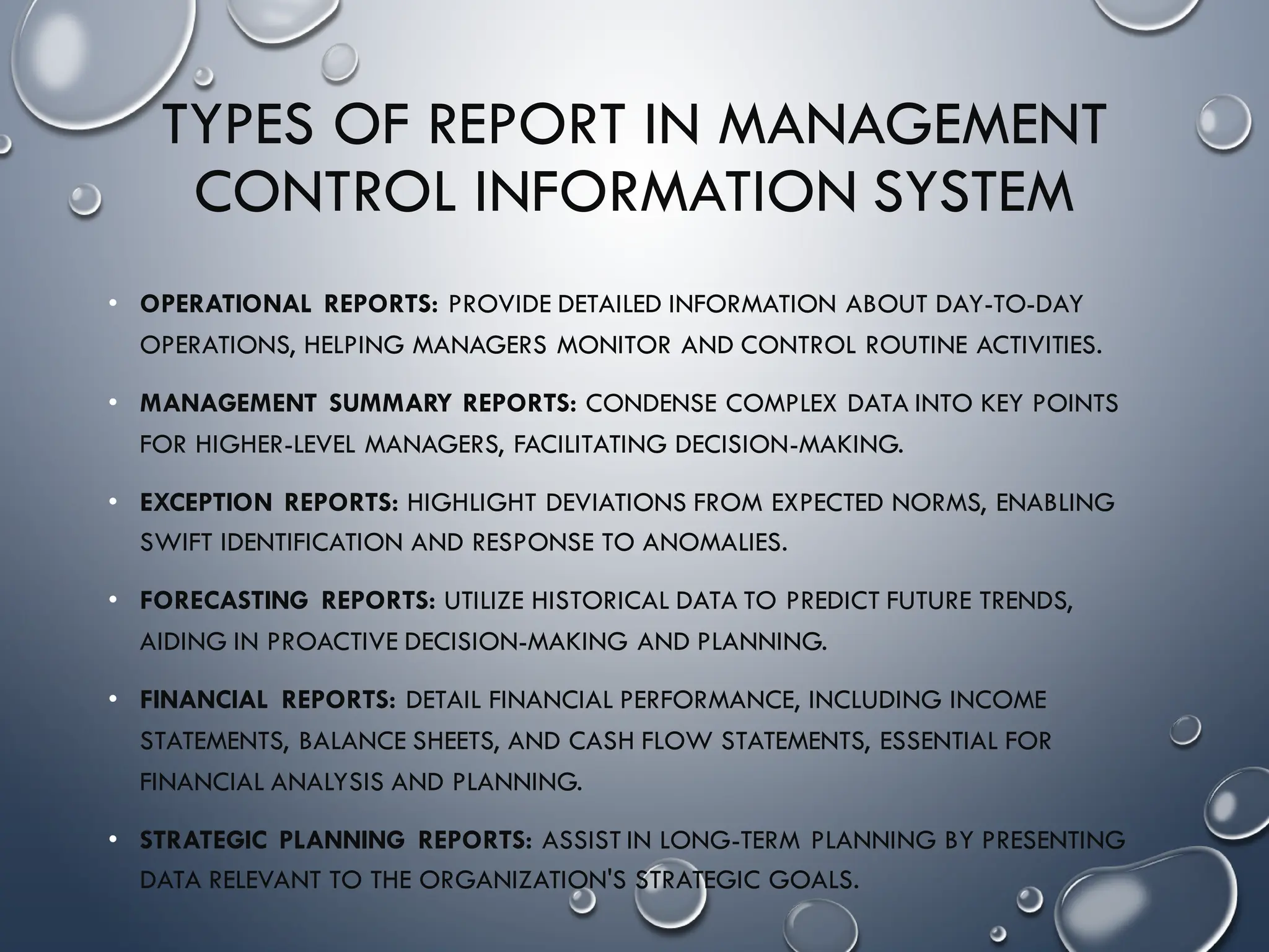 Presentation On Management Control And Information System Ppt