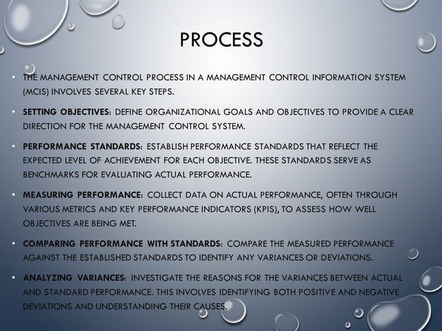 Presentation on management control and information system | PPT