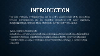 microbial ecology and microbial interaction | PPTX