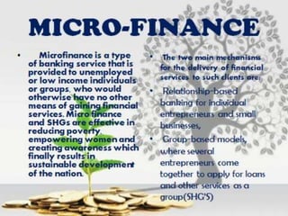 Ppt on micro finance | PPT