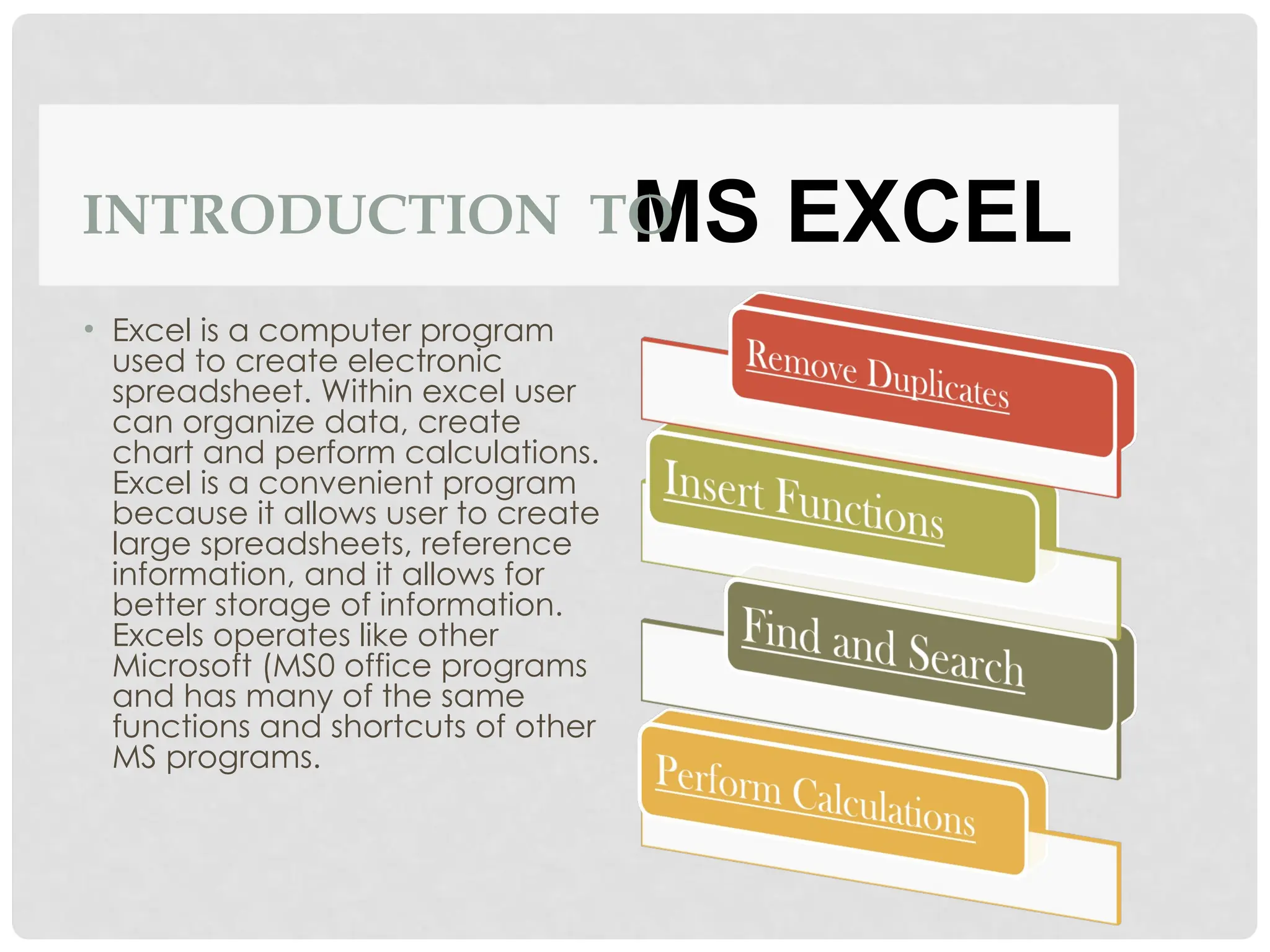 PowerPoint presentation on Microsoft Excel.docx