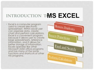 PowerPoint presentation on Microsoft Excel.docx