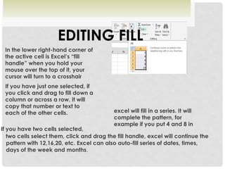 PowerPoint presentation on Microsoft Excel.docx