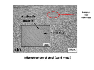 PPT on microstructure of welded joints of steels.pptx