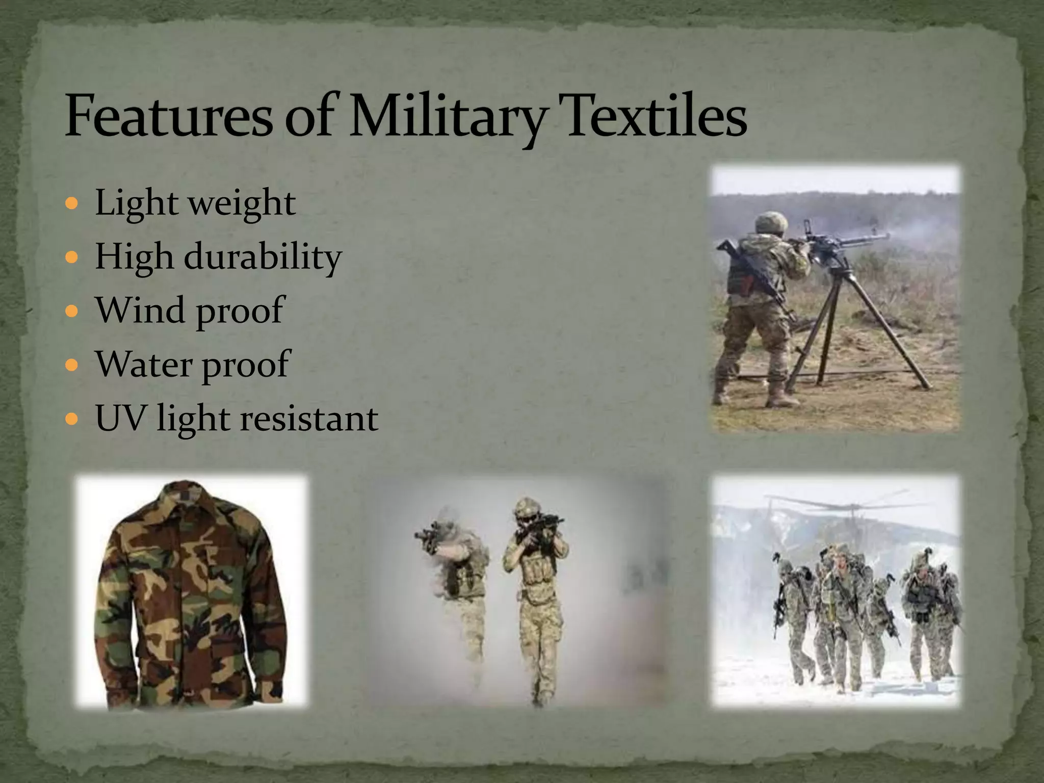 Military textile | PPT