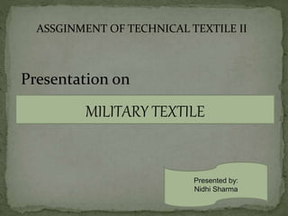 Military textile | PPT