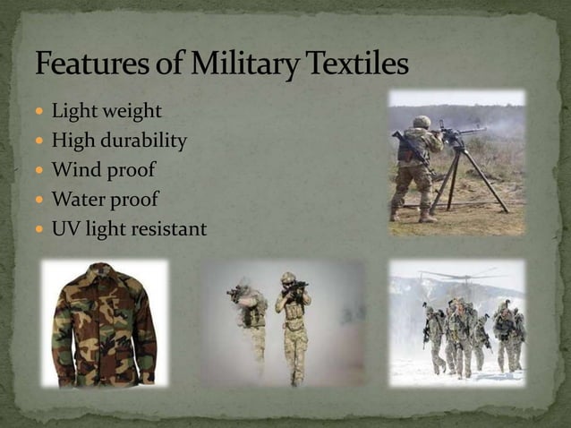 Military textile | PPT