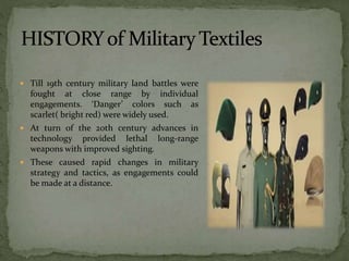Military textile | PPT