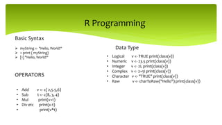 PPT ON MACHINE LEARNING by Ragini Ratre | PPTX