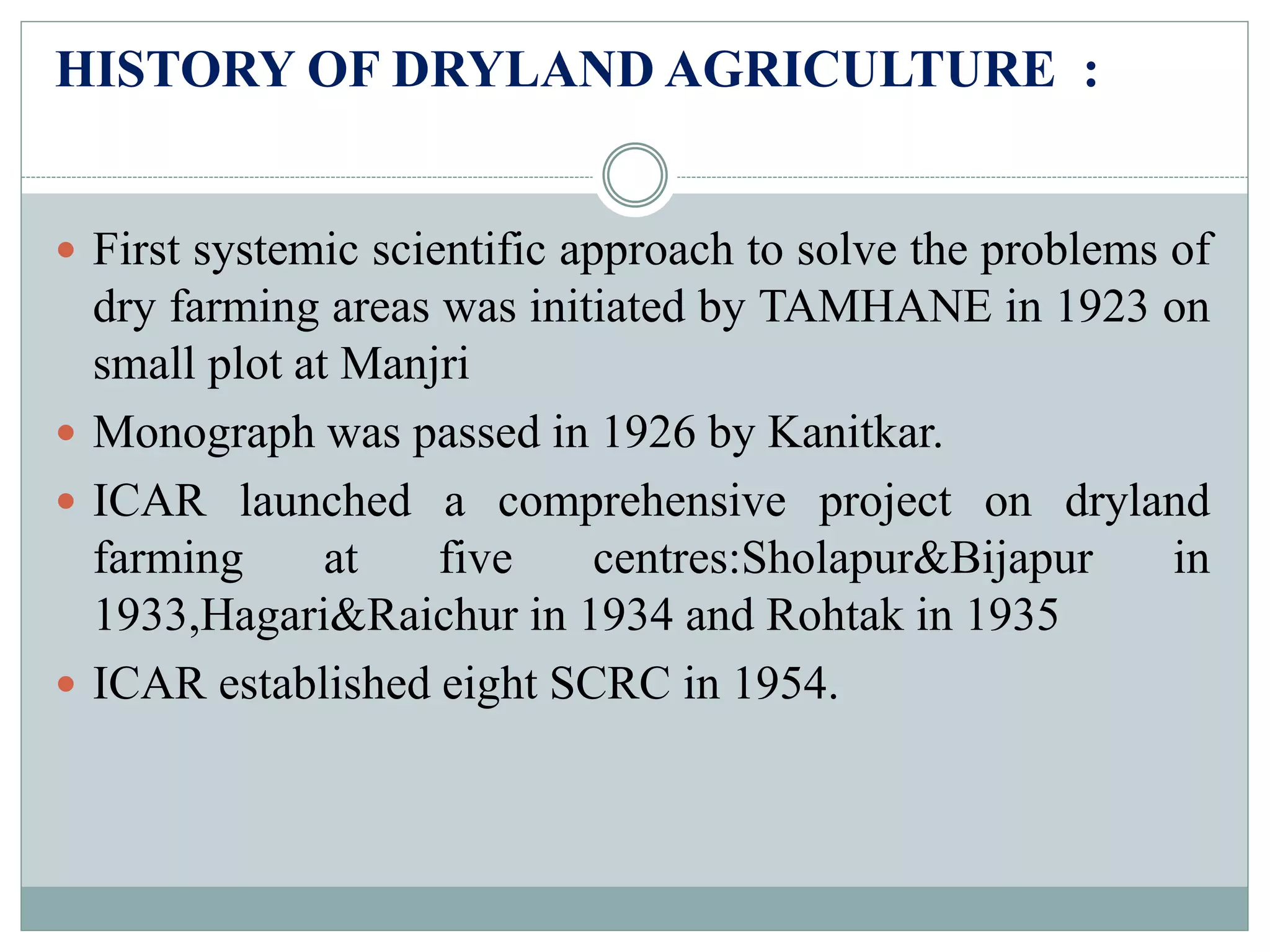 DRYLAND FARMING | PPTX