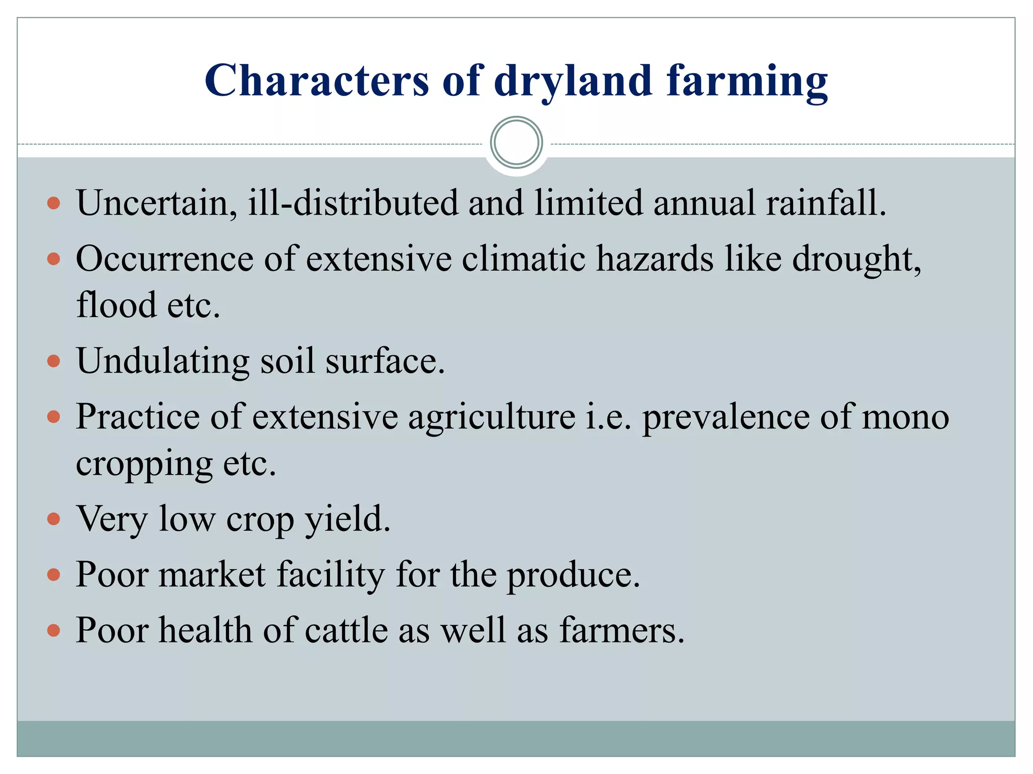 DRYLAND FARMING | PPTX