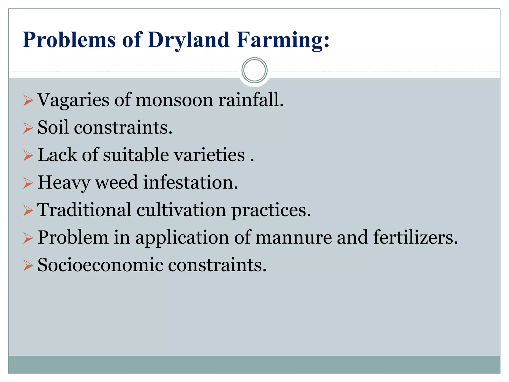 DRYLAND FARMING | PPTX