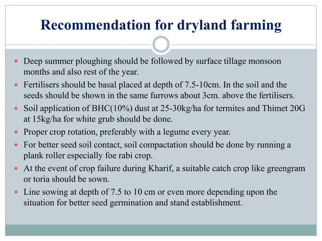 DRYLAND FARMING | PPTX