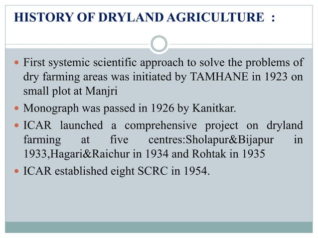 DRYLAND FARMING | PPTX