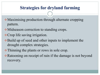 DRYLAND FARMING | PPT