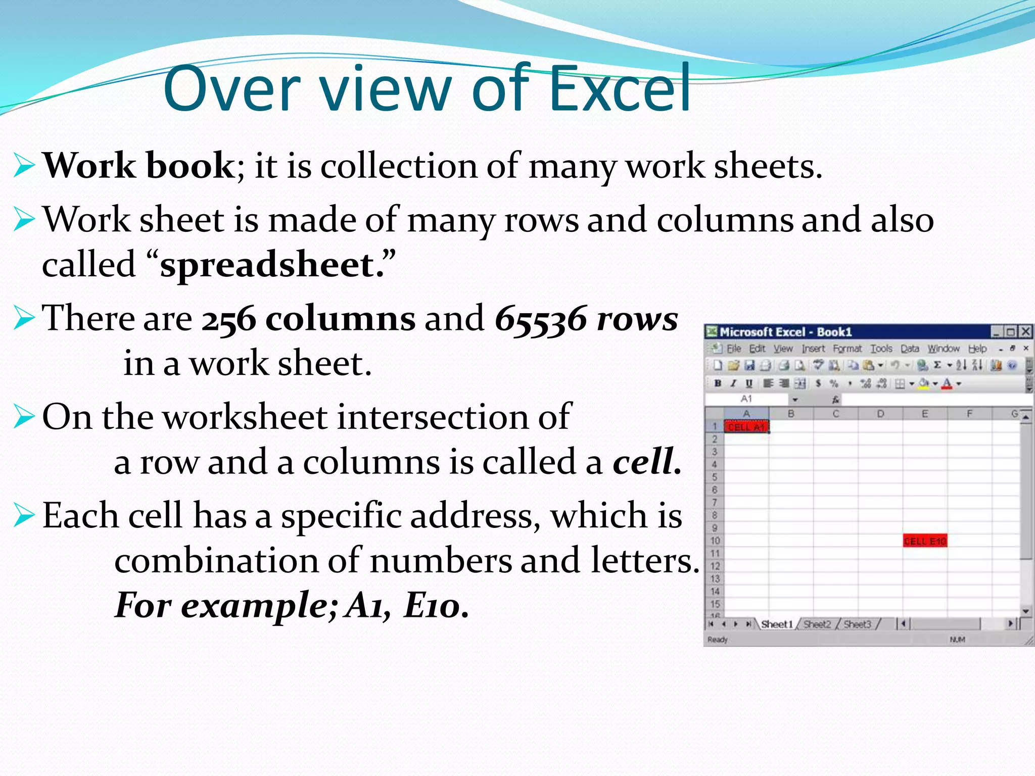 Ppt On Ms Excel Pptx Desktop Publishing Computer Software And